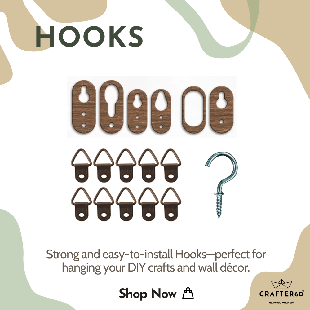 Durable Hooks for DIY & Wall Hanging Crafts | CRAFTER60 Hardware ...