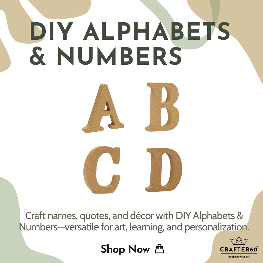 Alphabets & Numbers for DIY Projects | Shop at Crafter60 – CRAFTER60®