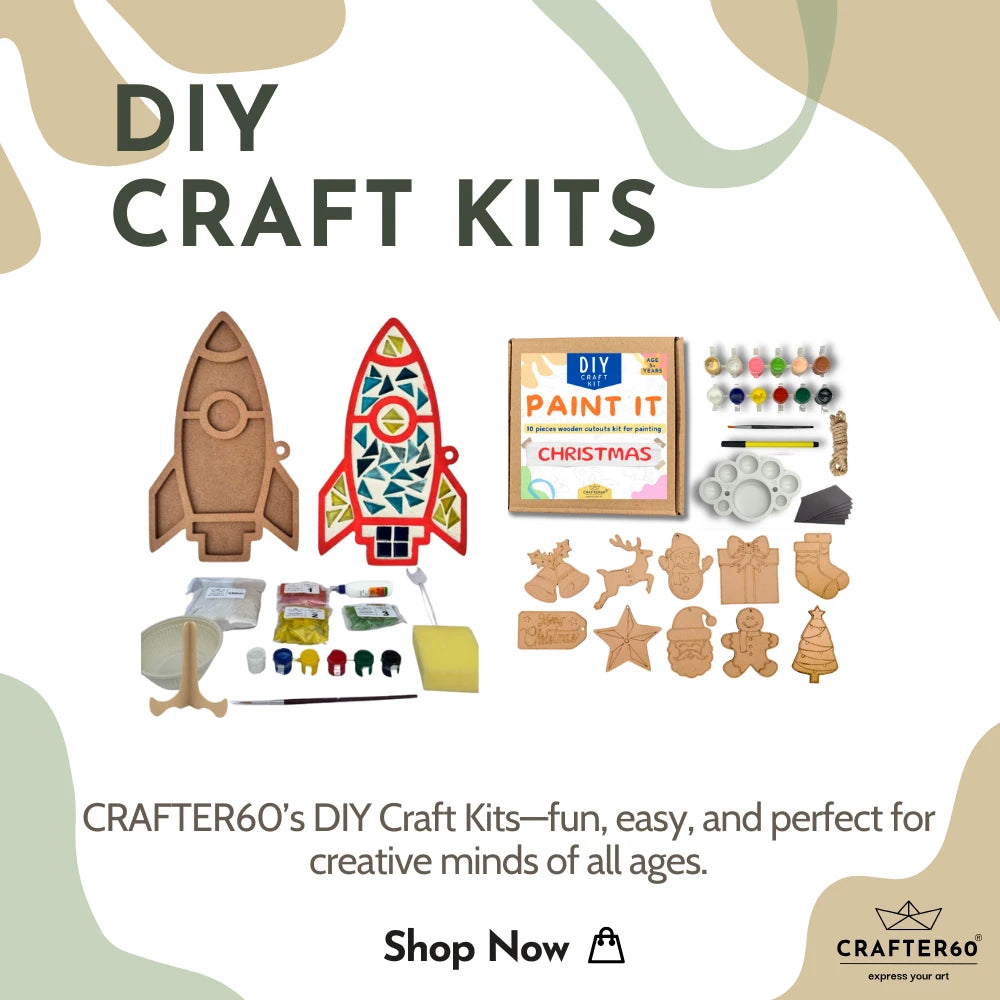 DIY Craft Kits for Kids & Adults | CRAFTER60 All-in-One Creative Kits ...