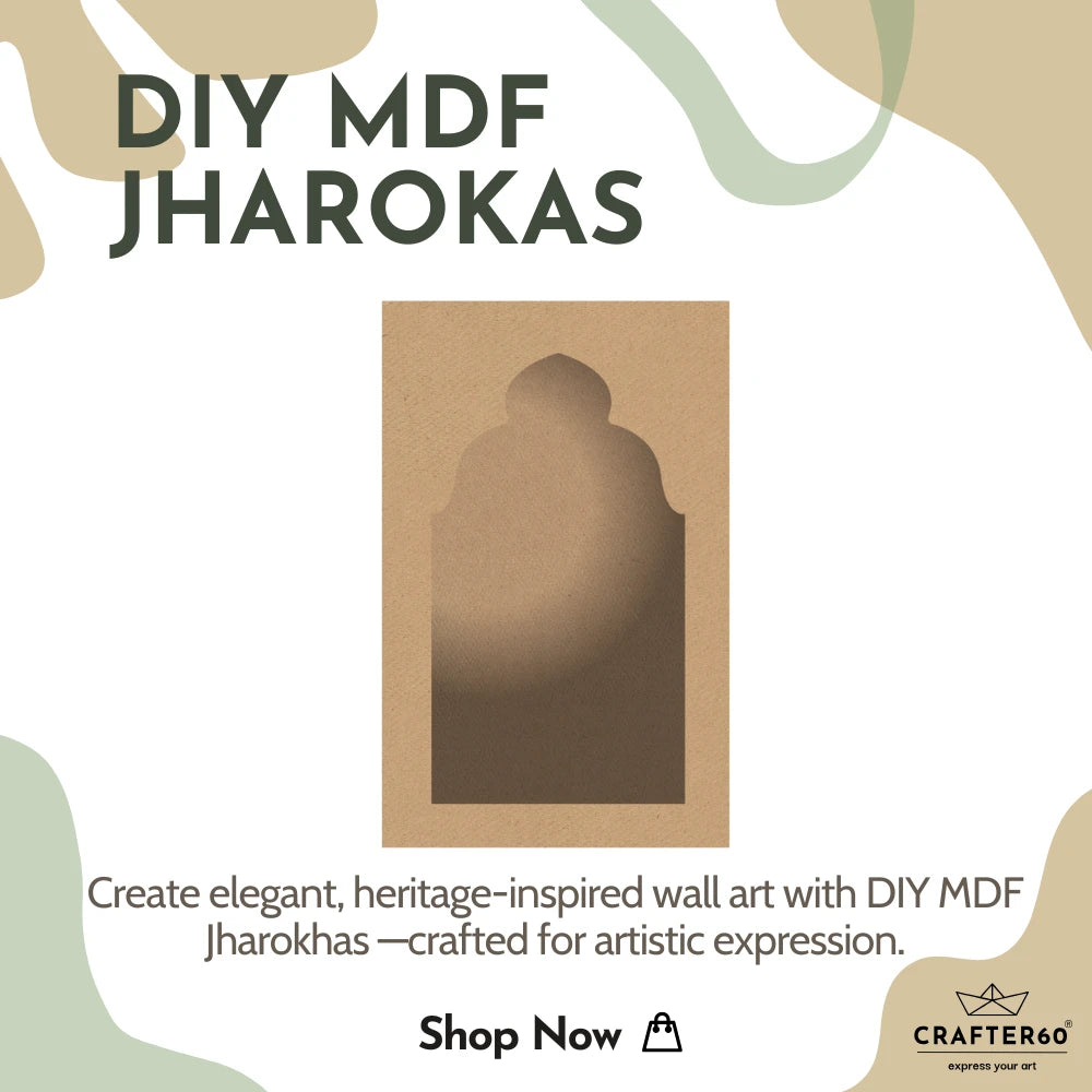 DIY MDF Jharokhas for Wall Décor & Craft | CRAFTER60 Decorative Frames ...