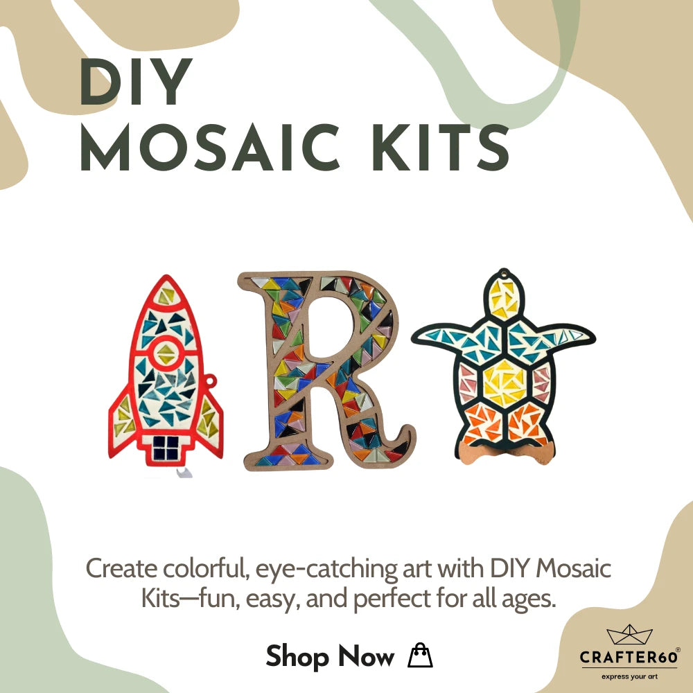 DIY Mosaic Art Kits for Kids & Adults | CRAFTER60 Craft Kit – CRAFTER60®
