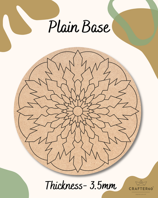 Premarked MDF Mandala Base for Dot Art & Painting | Shop at Crafter60 ...