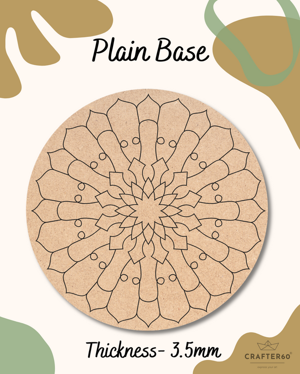 Premarked MDF Mandala Base for Dot Art & Painting | Shop at Crafter60 ...