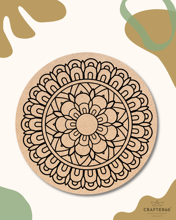 Premarked MDF Mandala Base for Dot Art & Painting | Shop at Crafter60 ...