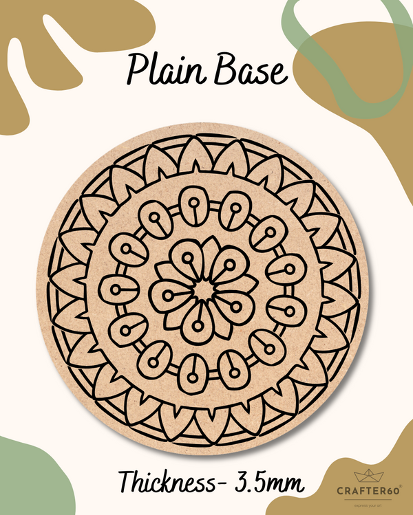 Premarked MDF Mandala Base for Dot Art & Painting | Shop at Crafter60 ...