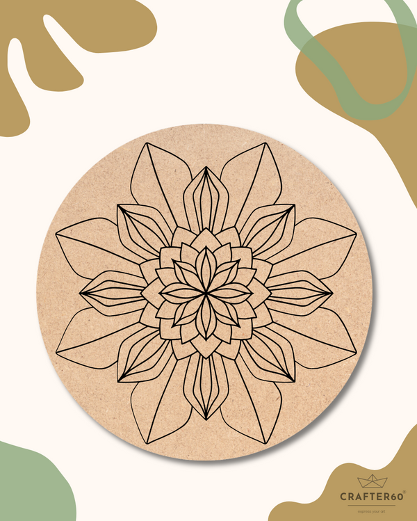 Premarked MDF Mandala Base for Dot Art & Painting | Shop at Crafter60 ...