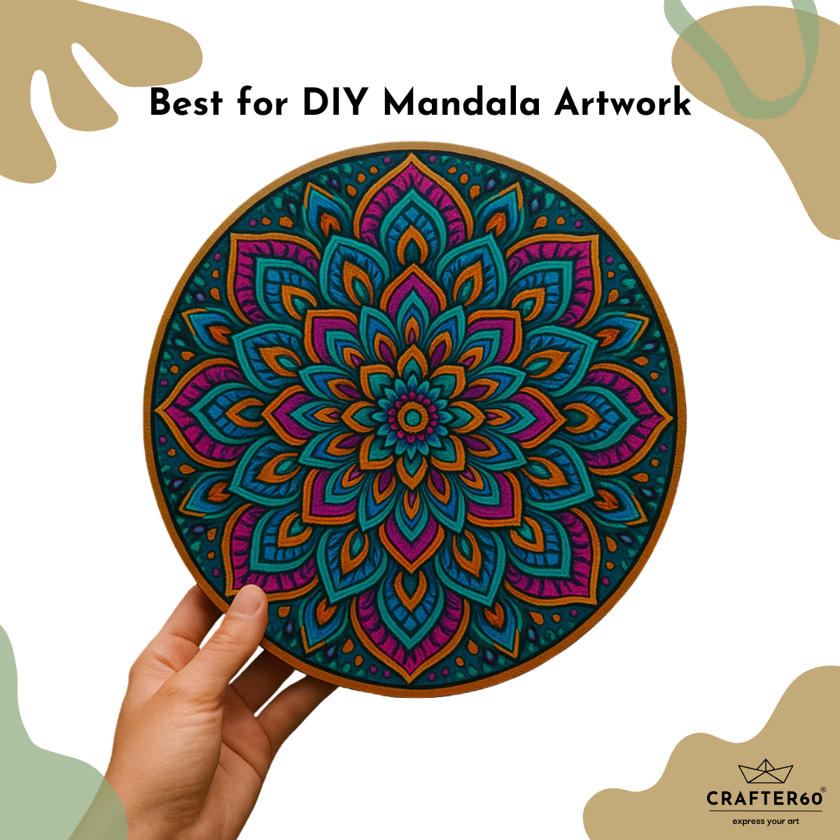 MDF Round Base Board for DIY Art & Craft | Crafter60 – CRAFTER60®