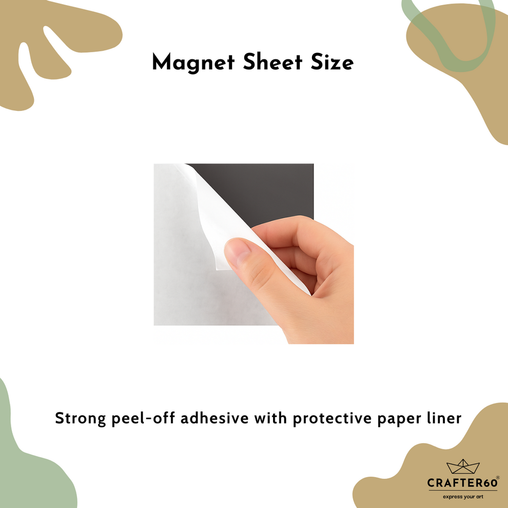 Self-Adhesive Flexible Magnet Sheet – Buy Magnetic Sheet for Crafts ...